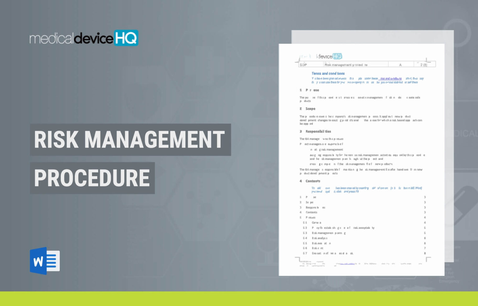 SOP for Risk Management according to EN ISO 14971:2019