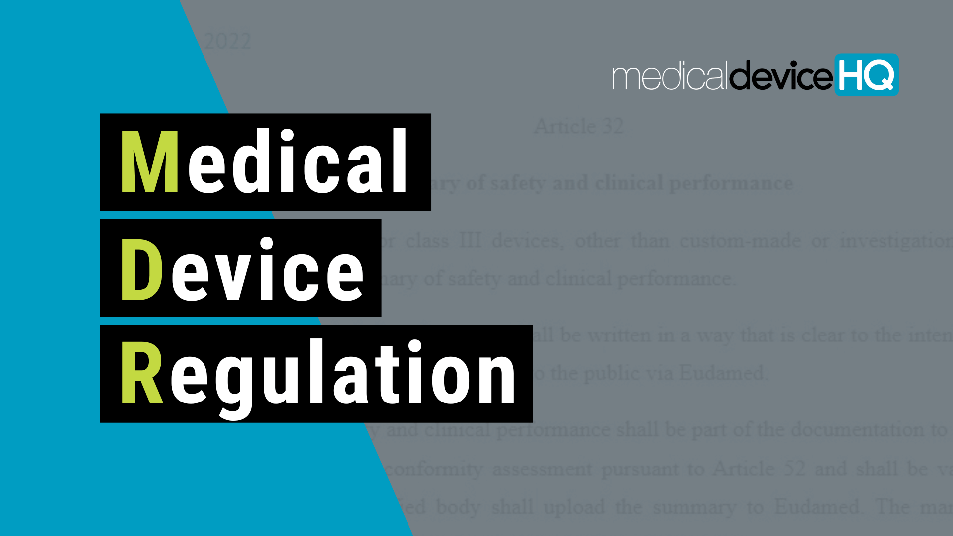 MDR Article 18 Medical Device HQ 48 OFF