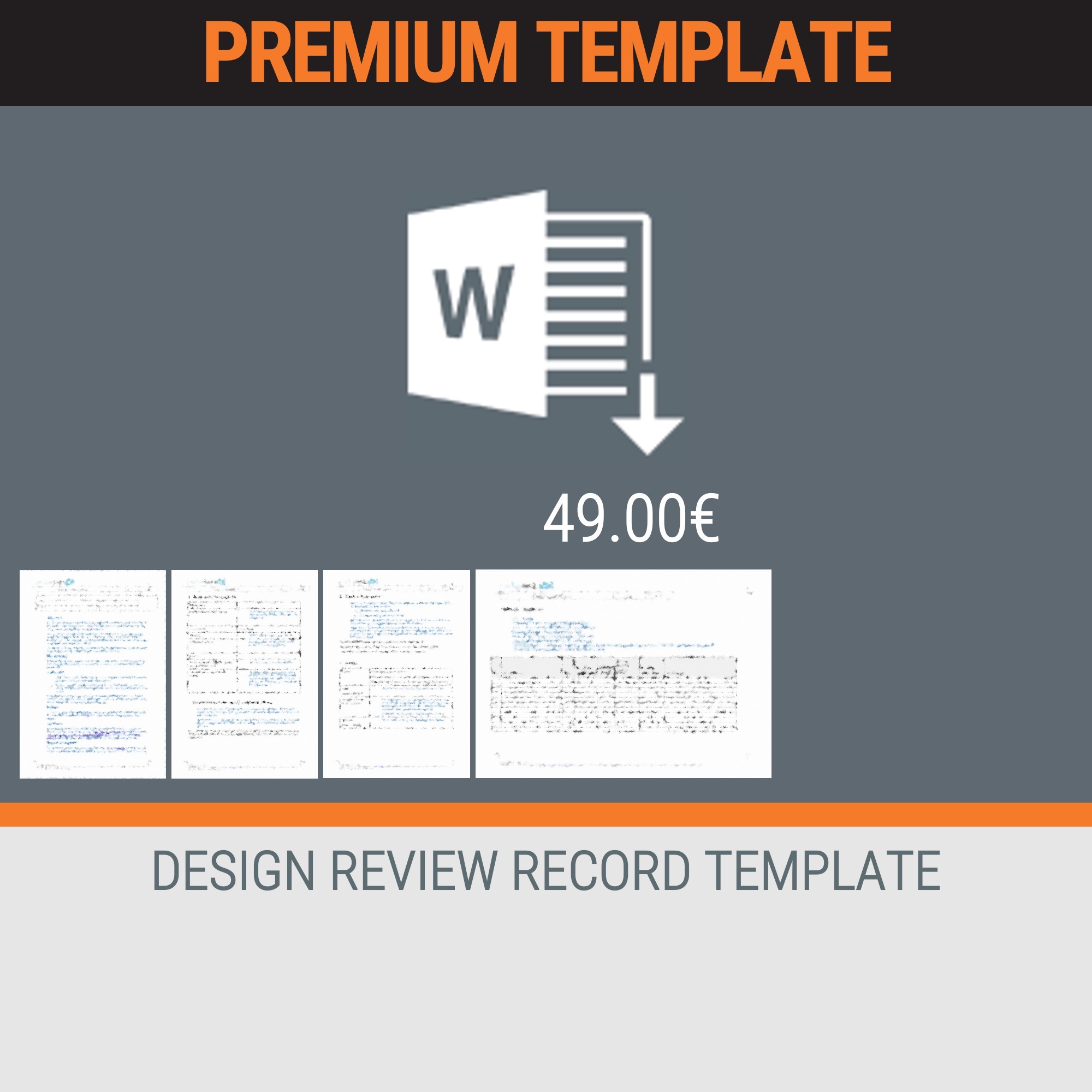 Design Review Record Template - Medical Device HQ