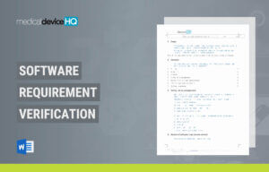 Software Requirements Verification Template | MedicalDeviceHQ