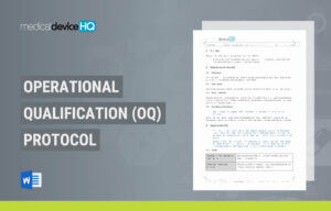 Operational Qualification (OQ) Protocol Template (Medical Device ...